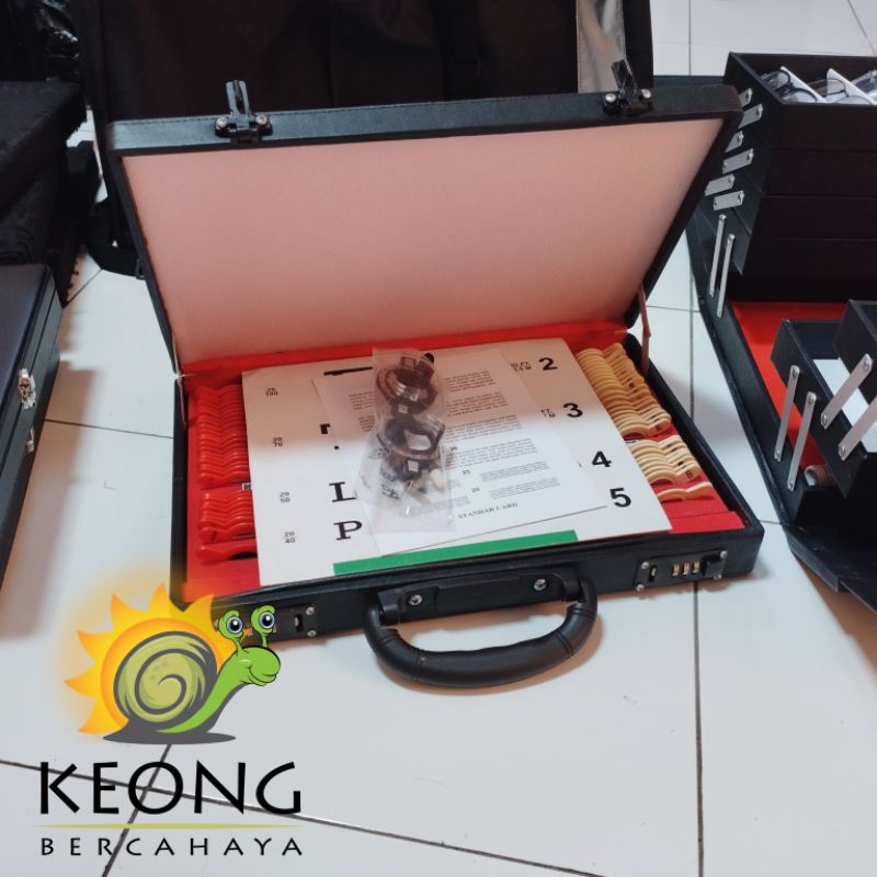 Jual Trial Lens Set Trial Box Test Box Kacamata Optik Model Box Koper ...