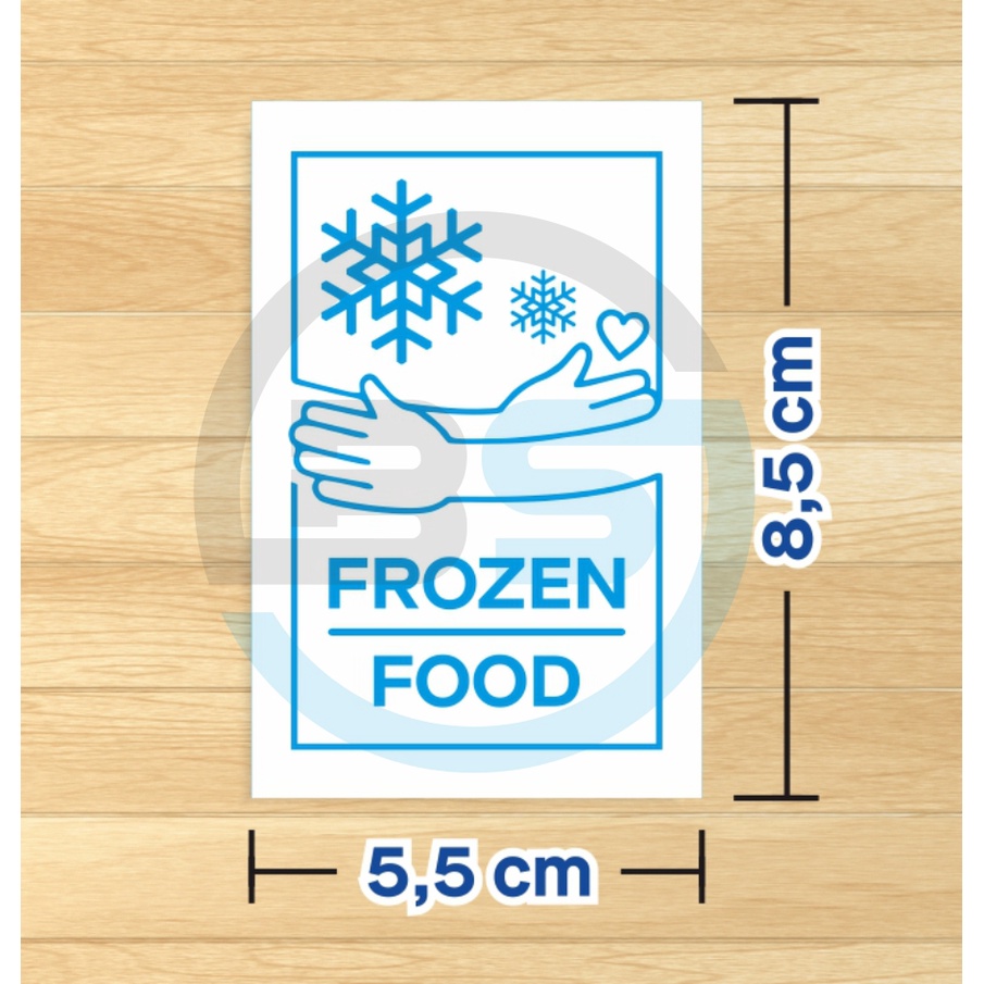 Jual Sticker Label Frozen Food Stiker Makanan Beku 8,5 x 5,5 cm (100 ...