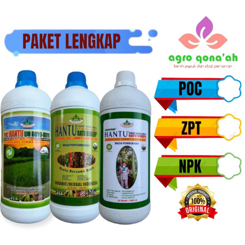 Jual Pupuk organik Jimmy hantu paket lengkap 3 liter pembenah tanah ...