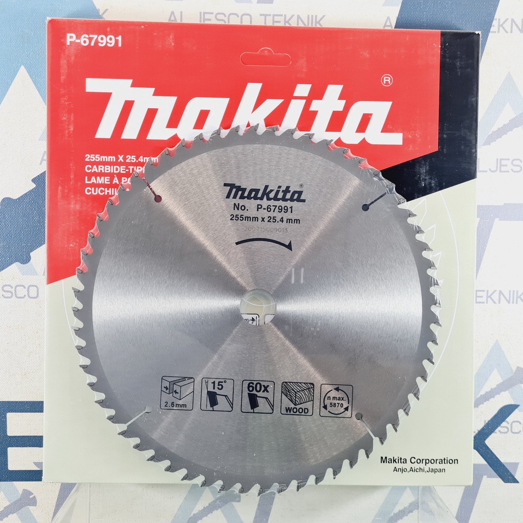 Jual MAKITA MATA GERGAJI KAYU 10 INCH 60T CIRCULAR SAW BLADE | Shopee ...