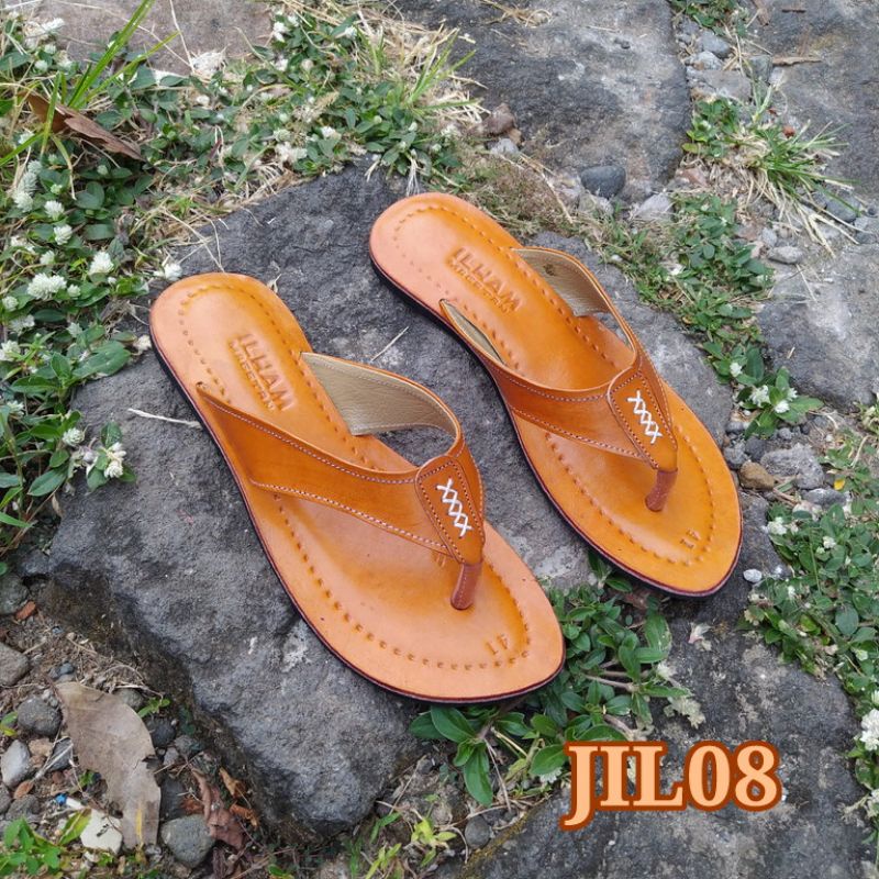 Jual SANDAL KULIT WANITA JEPIT SIMPEL | Shopee Indonesia