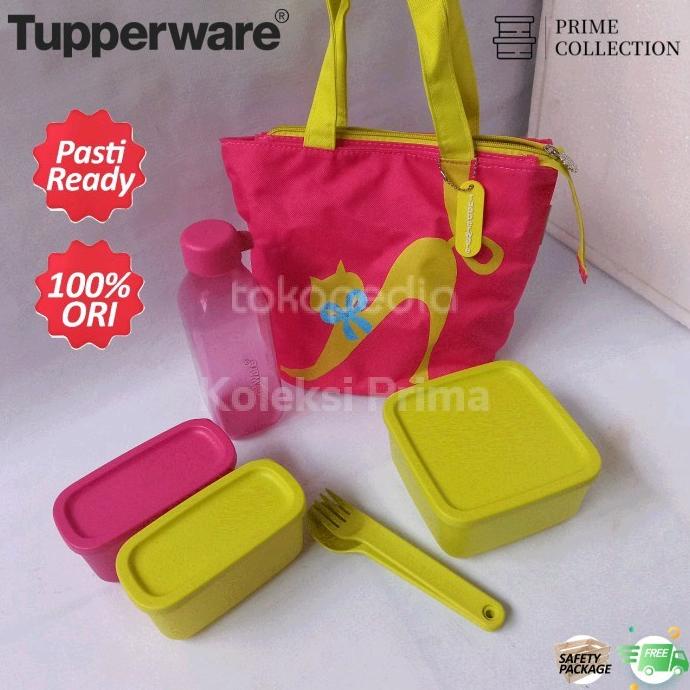 Jual Tempat Makan Tupperware Cosmo Lady Lengkap dengan tas 1 Set ...