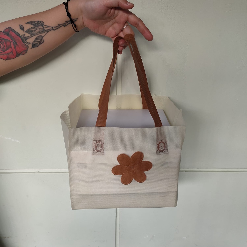 Jual Tas Box Nasi 22x22 20x20 Motif Bunga / Tas Kotak Nasi 22x22 20x20 / Tas Spunbond Box Kotak ...