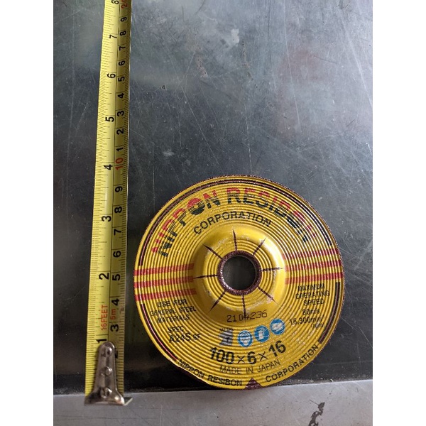 Jual Batu gerinda selep 4" Nippon resibon 100mm x 6mm x 16mm ori (SD ...