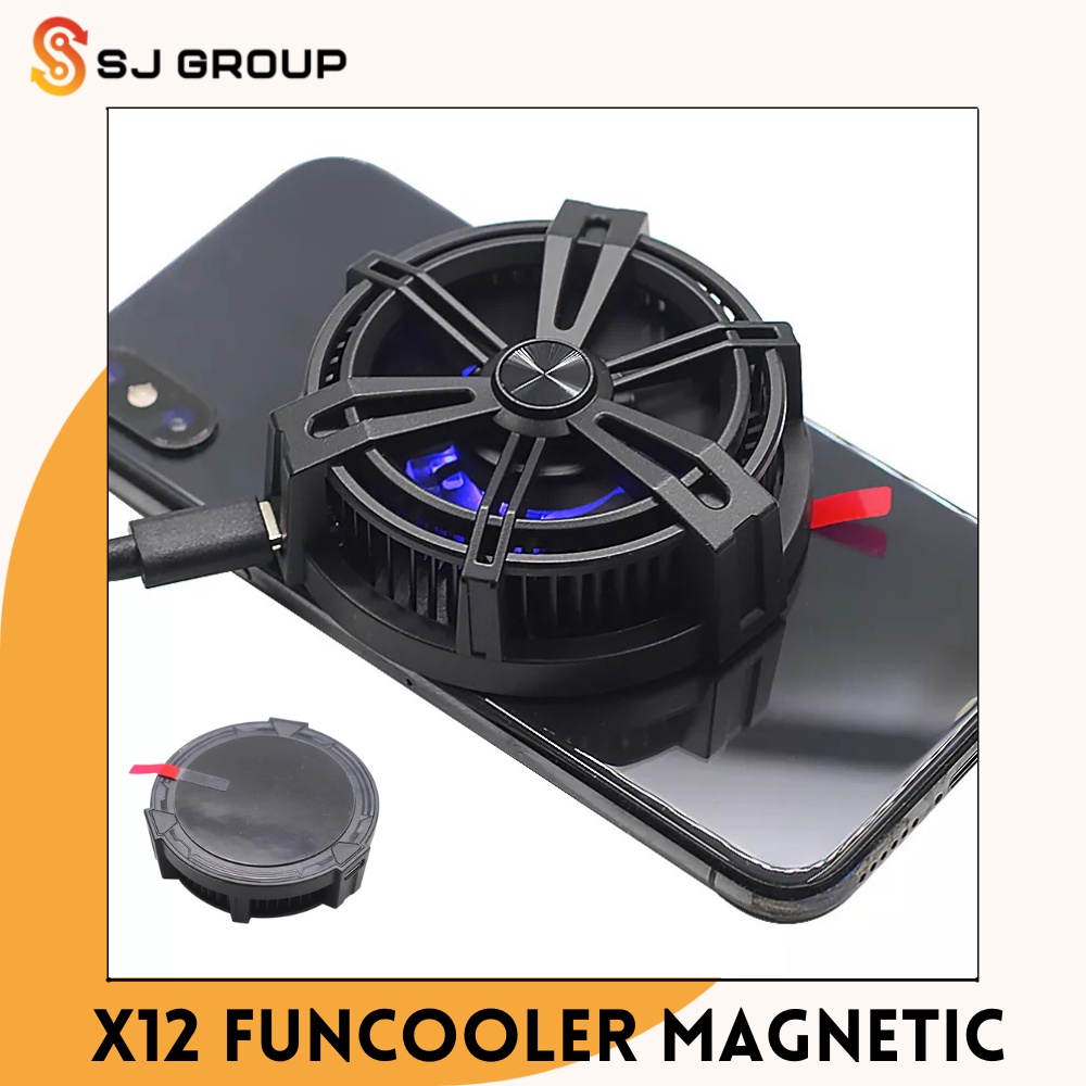 Jual Funcooler X12 Radiator Pendingin HP Magnet Fan Cooler Cooling Fan ...