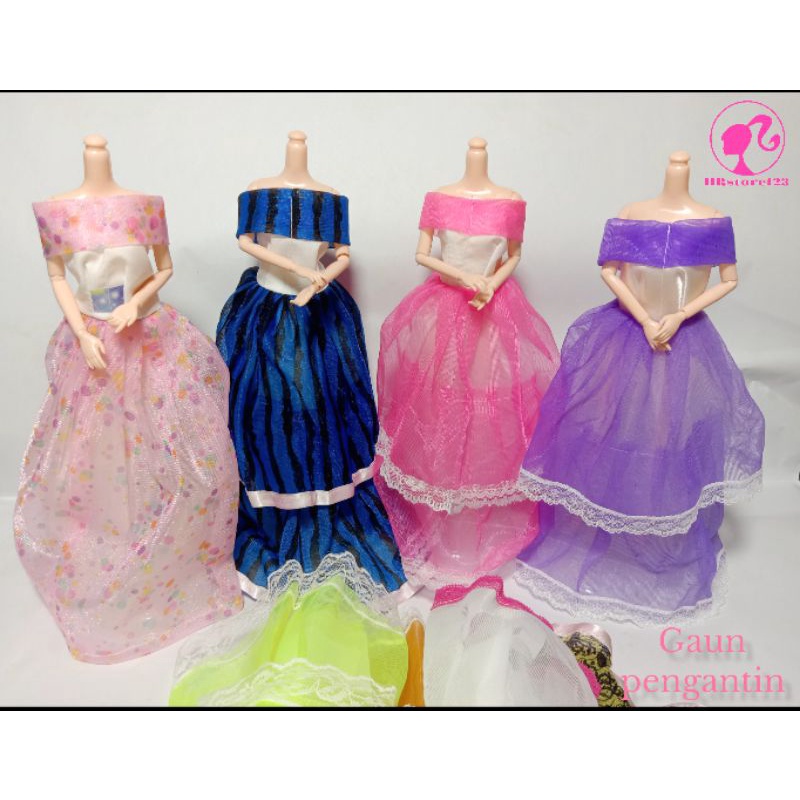 Jual BAJU BERBIE GAUN/BAJU PENGANTIN | Shopee Indonesia