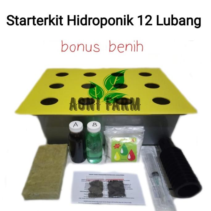 Jual [Ready] Paket Hidroponik Pemula Staterkit Hidroponik Sistem Wix 1Bak 12 Lubang [Btn20N ...