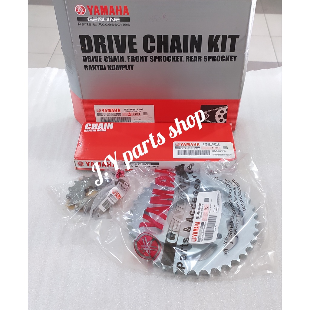 Jual GEAR RANTAI SET GEARSET JUPITER MX 135 LAMA ORIGINAL YGP 1S7-W001A-00 | Shopee Indonesia