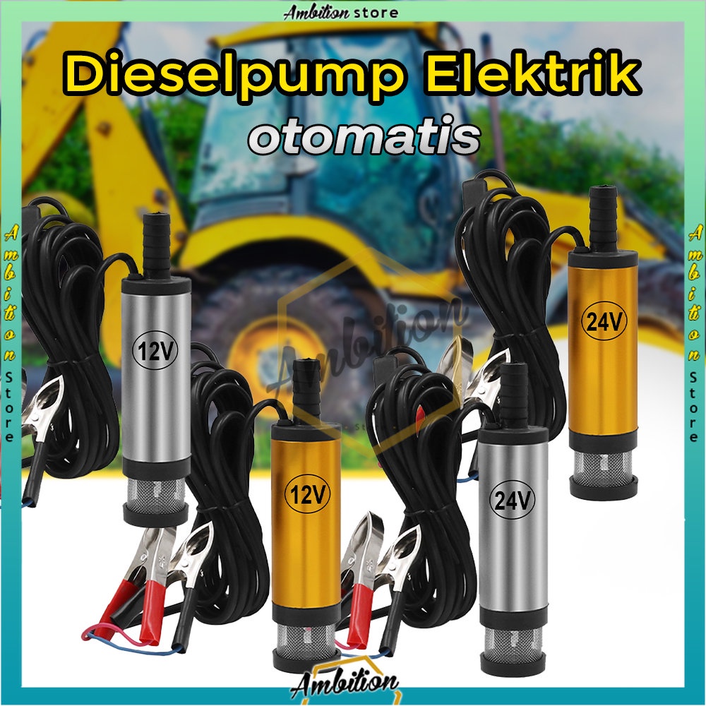 Jual Pompa 12V / 24V Diesel Pump Minyak Celup Transfer Air Mini Oli ...