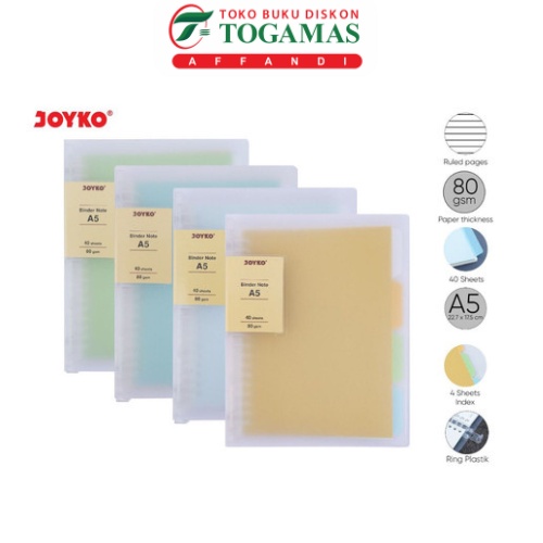 Jual BINDER NOTE JOYKO A5 | Shopee Indonesia