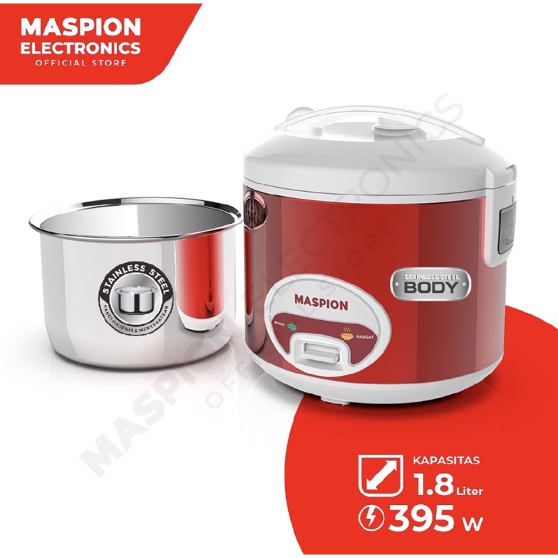 Jual [ Maspion ] Magicom / Rice Cooker Maspion MRJ 1808 MS / SS - 1.8 ...