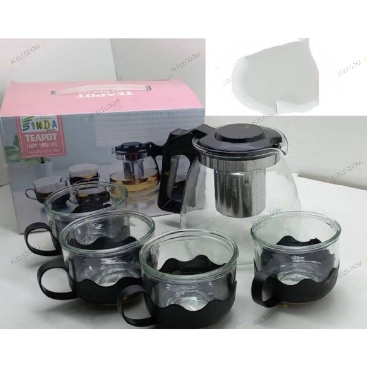 Jual Tea Pot Set Kaca 5 In 1 | Shopee Indonesia