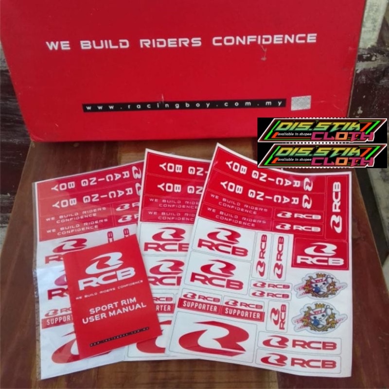 Jual STICKER RCB STICKER SHOCK RACING BOY | Shopee Indonesia