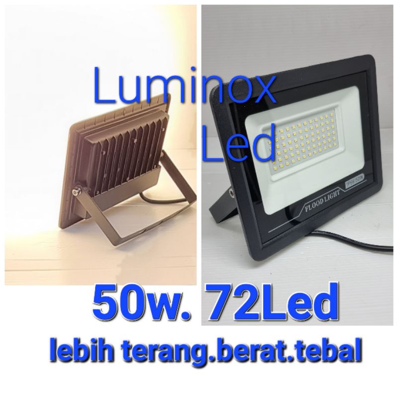 Jual sorot led kuning warm 50w 50watt / tembak flood light smd 50 watt 50 w 3000k dan putih ...