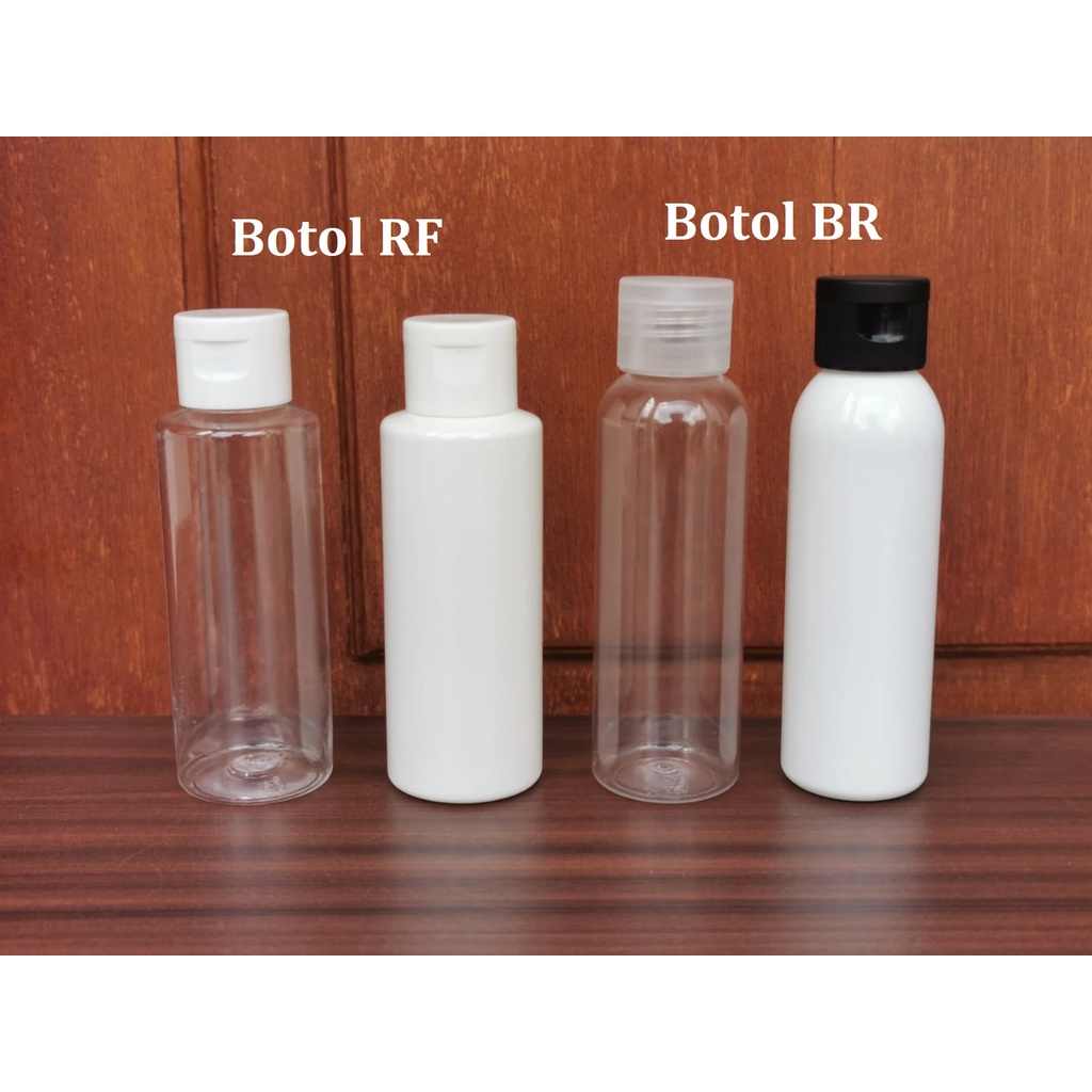 Jual Botol BR RF PET 100 ml 100ml. FLIPTOP FLIP TOP Bening Clear ...