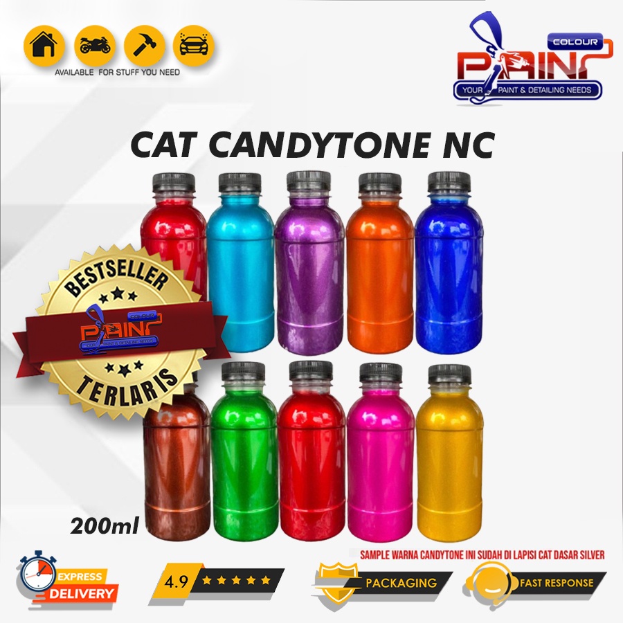 Jual Cat Candytone Candy Tone NC Cat Duco 200ml 100ml | Shopee Indonesia