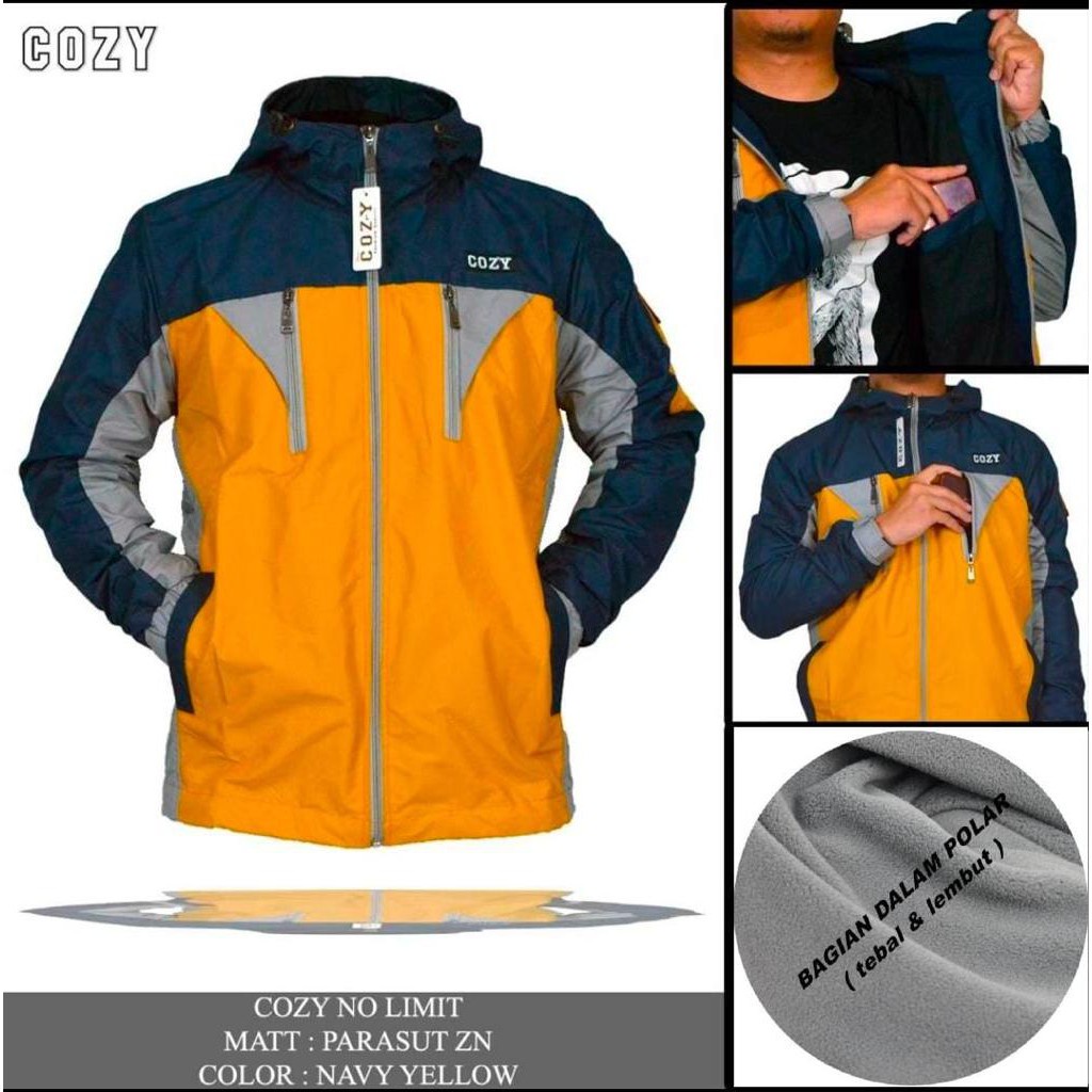 Jual JAKET PARASUT PRIA/JAKET GUNUNG OUTDOR PRIA BAHAN PARASUT/JAKET ...