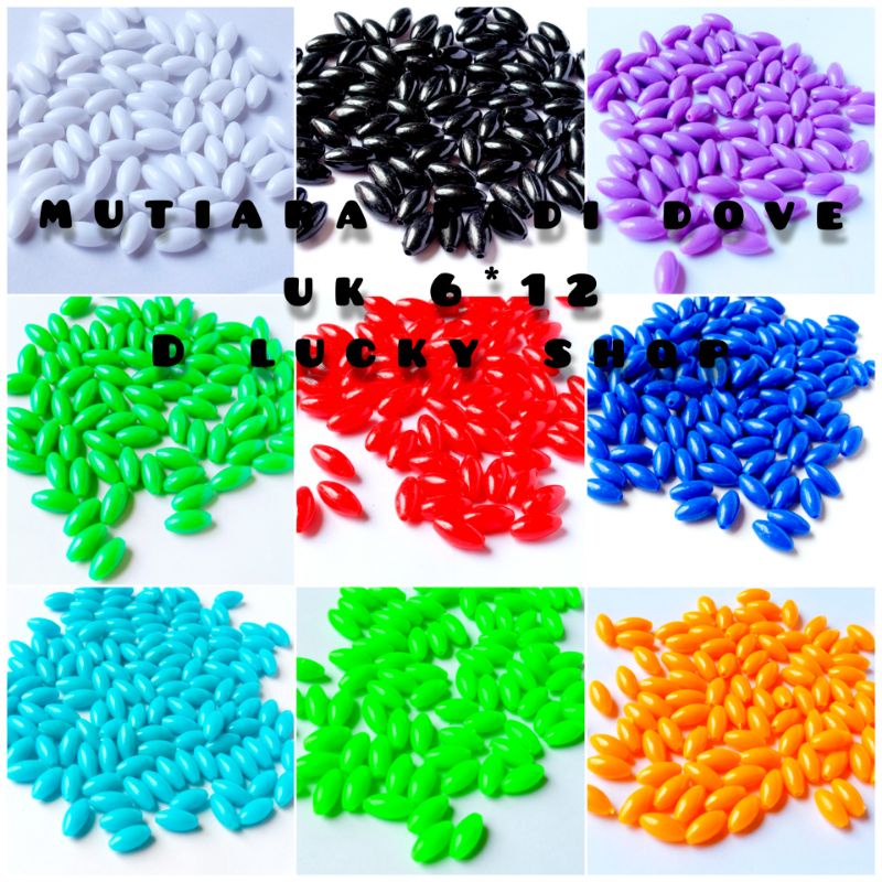 Jual mutiara padi/mutiara lilin/mutiara ringan/mote/manik manik/mutiara ...