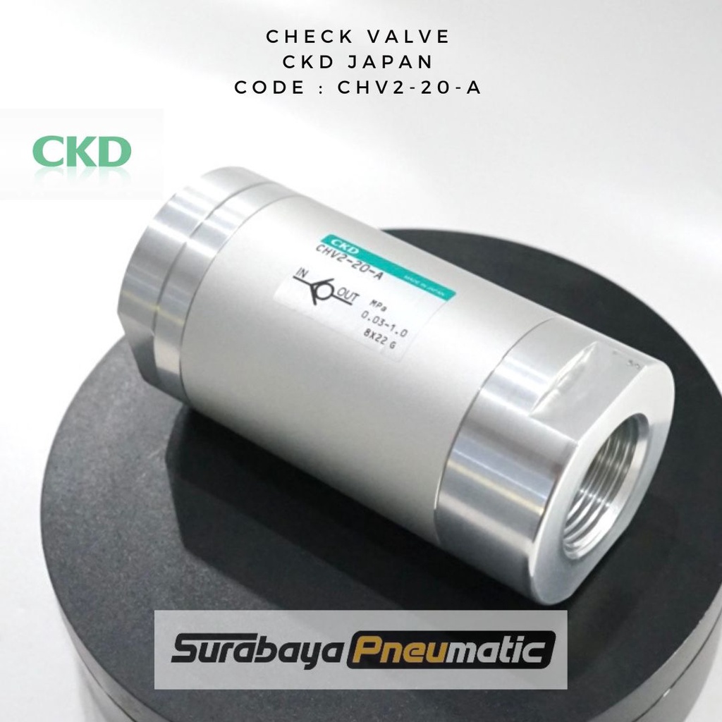 Jual CKD Japan - CHV2-20-A (Drat3/4") - Check Valve Pneumatic | Shopee ...