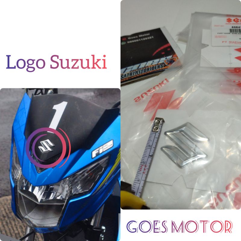 Jual EMBLEM LOGO S SUZUKI BATOK DEPAN SATRIA FU FI/NEX 2/ ADDRRES ...