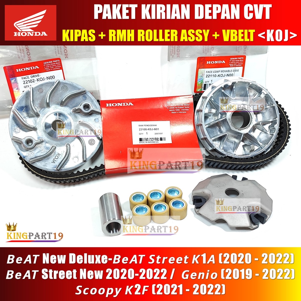 Jual PAKET KIPAS RUMAH ROLLER ASSY VANBELT GENIO BEAT NEW DELUXE BEAT STREET NEW NEW SCOOPY ESP ...