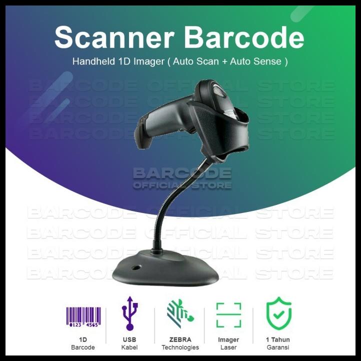 Jual Scanner Barcode Zebra Li2208 Motorola Li-2208 Symbol Li2208 1D ...