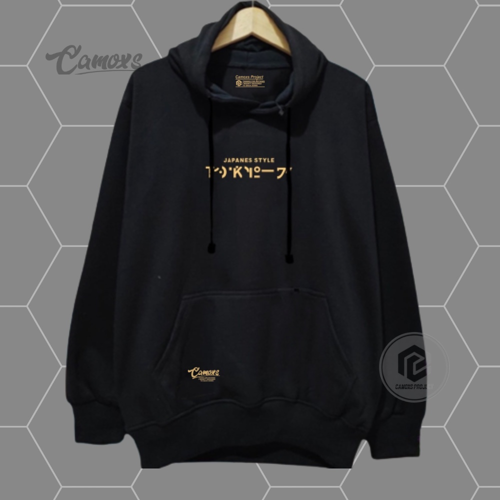 Jual Hudie Pria Oversize Hitam List Tokyo Japanes Hoodie Cowok Cewek ...