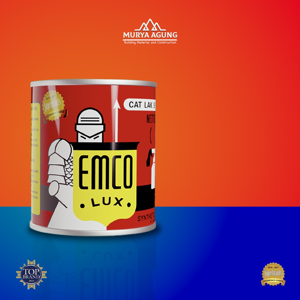 Jual EMCO 1 Kg EMCOLUX Synthetic Enamel Cat besi dan kayu | Shopee ...