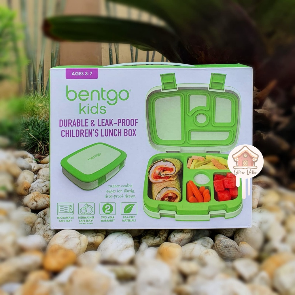 Jual Bentgo Kids Leak Proof Bento Lunch Box - Green | Shopee Indonesia