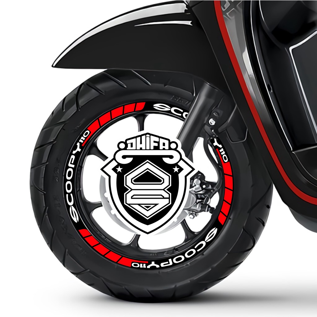 Jual stiker pelek Scoopy stiker pelk Scoopy stiker velg Scoopy ring 12 ...
