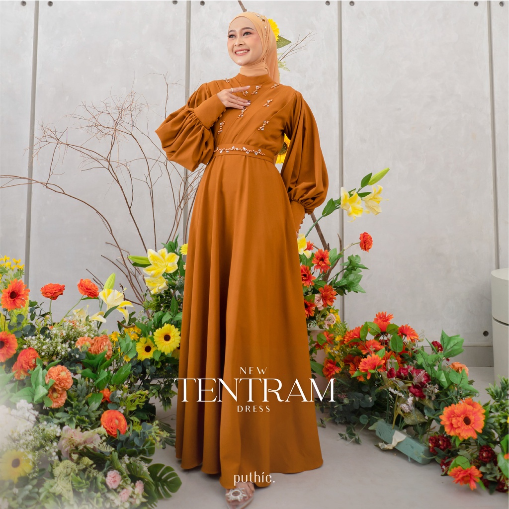 Jual PUTHIC-NEW TENTRAM DRESS-PRE ORDER-Gaun Kondangan-Fashion Muslim ...