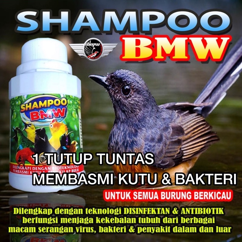Jual Shampoo BMW Shampo Burung untuk membasmi kutu parasi bakteri serta ...