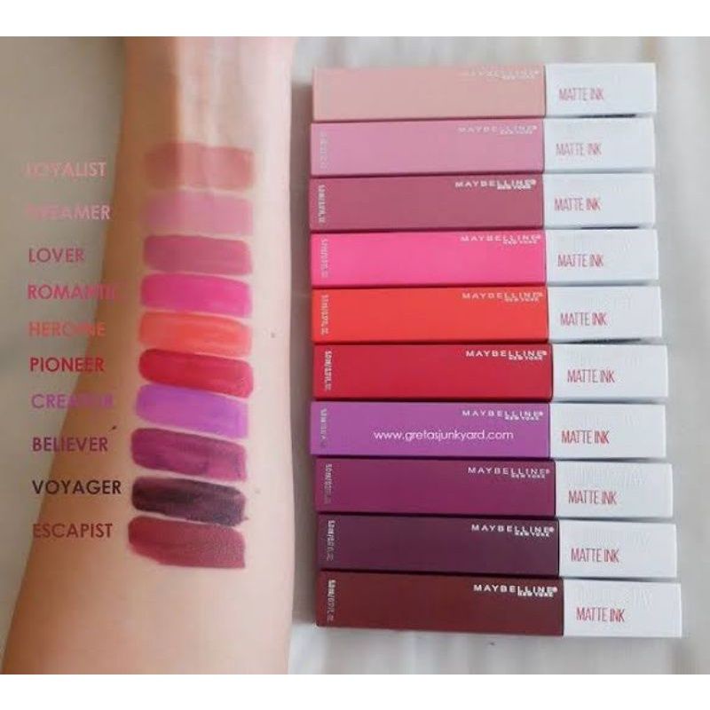 Jual Maybelline Super Stay Matte Ink CITY | Rogue Reds Lip Cream ...