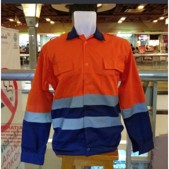 Jual wearpack atasan Baju pria kerja proyek/ seragam safety termurah ...