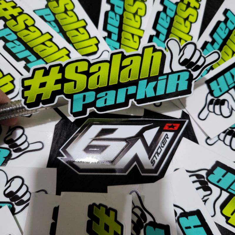 Jual stiker kata2 bahasa banjar sticker salah parkir | Shopee Indonesia