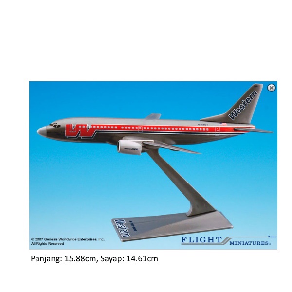 Jual Flight Miniatures 1/200 Western "Bare Metal" 737-300 | Shopee ...