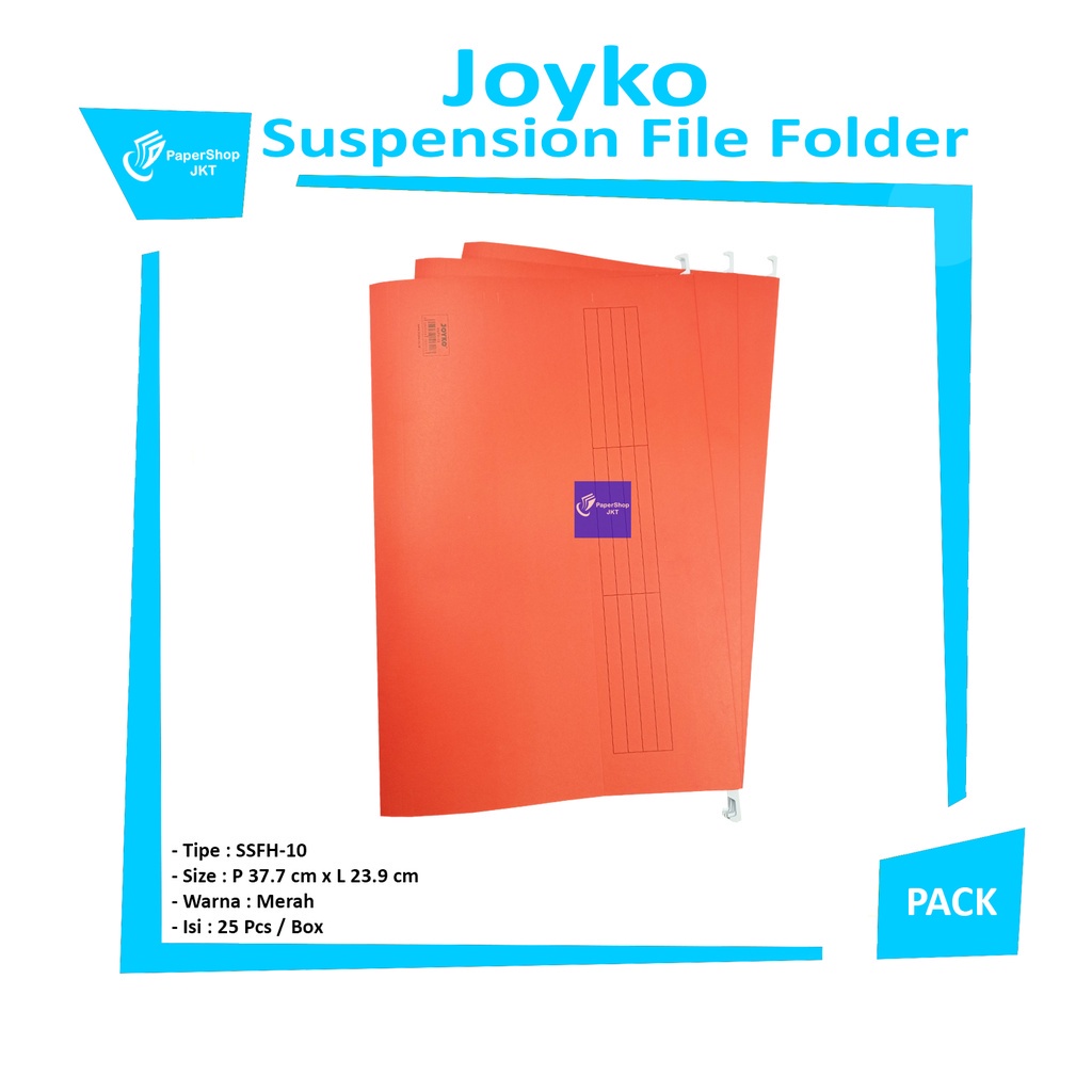 Jual JOYKO - Suspension File Folder - Map Gantung Ssfh10 Merah - Pcs ...