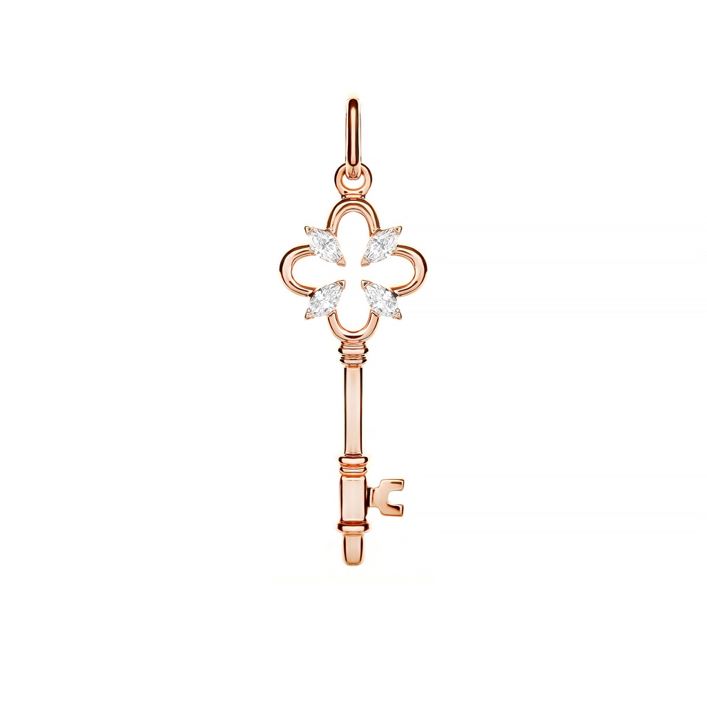 Jual Lino and sons - Liontin Berlian FVVS (Empower Key Diamond Pendant ...