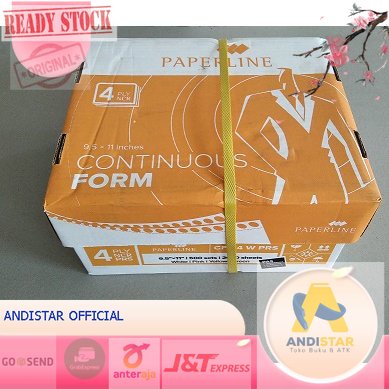 Jual 4 PERFORASI CONTINUOUS FORM PAPERLINE 4 PLY WARNA PERFORASI ...