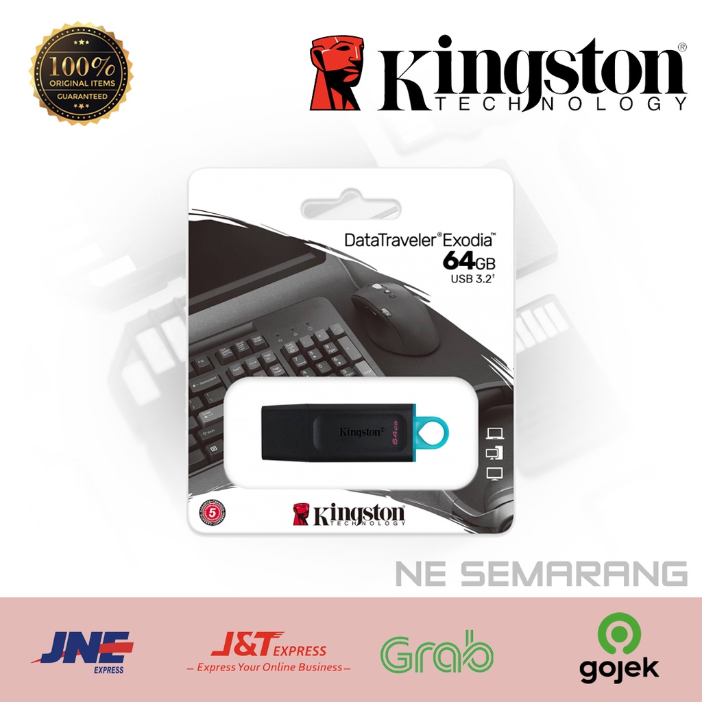 Jual Flash disk Kingston USB DTX32GB, DTX64GB, DTX128GB PRODUK ORIGINAL ...