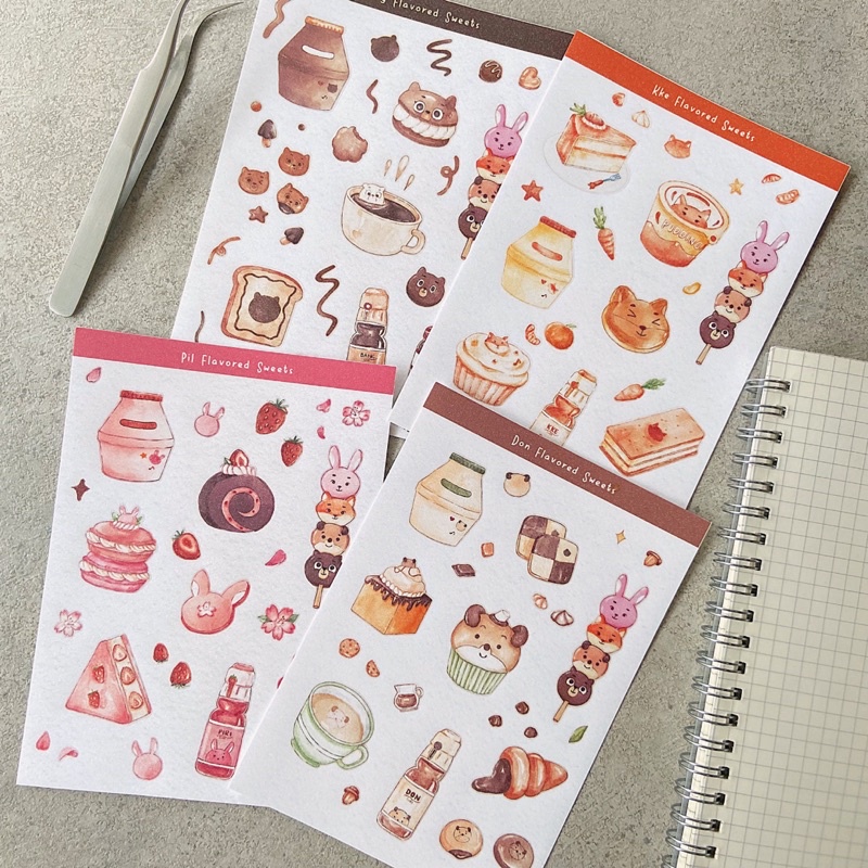 Jual Sticker Deco Denimalz Day6 Sweets Kisscut | Kke Don Bang Pil ...