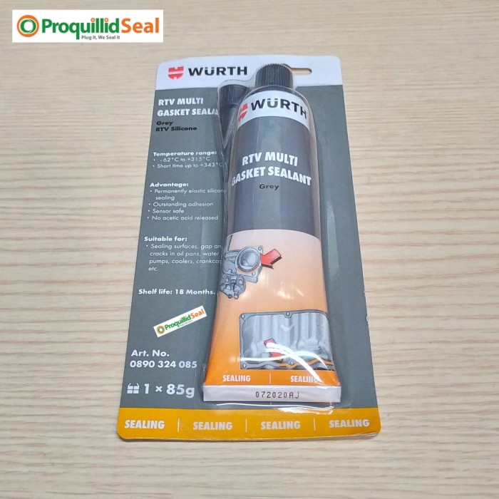 Jual LEM RTV SILICONE MULTI GASKET SEALANT TAHAN PANAS SILIKON GREY ...