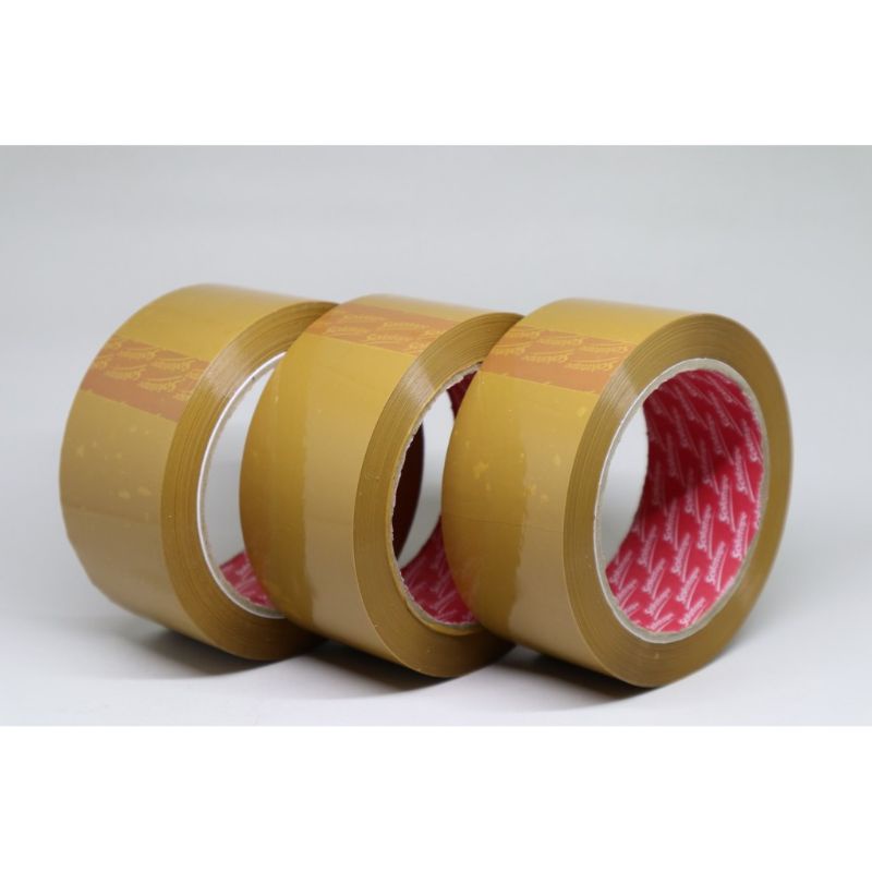 Jual lakban bening coklat solatape 100 yard 45mm | Shopee Indonesia