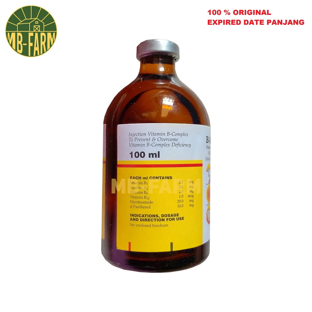 Jual B SANPLEX INJEKSI 100 ml SANBE VITAMIN B KOMPLEK | Shopee Indonesia