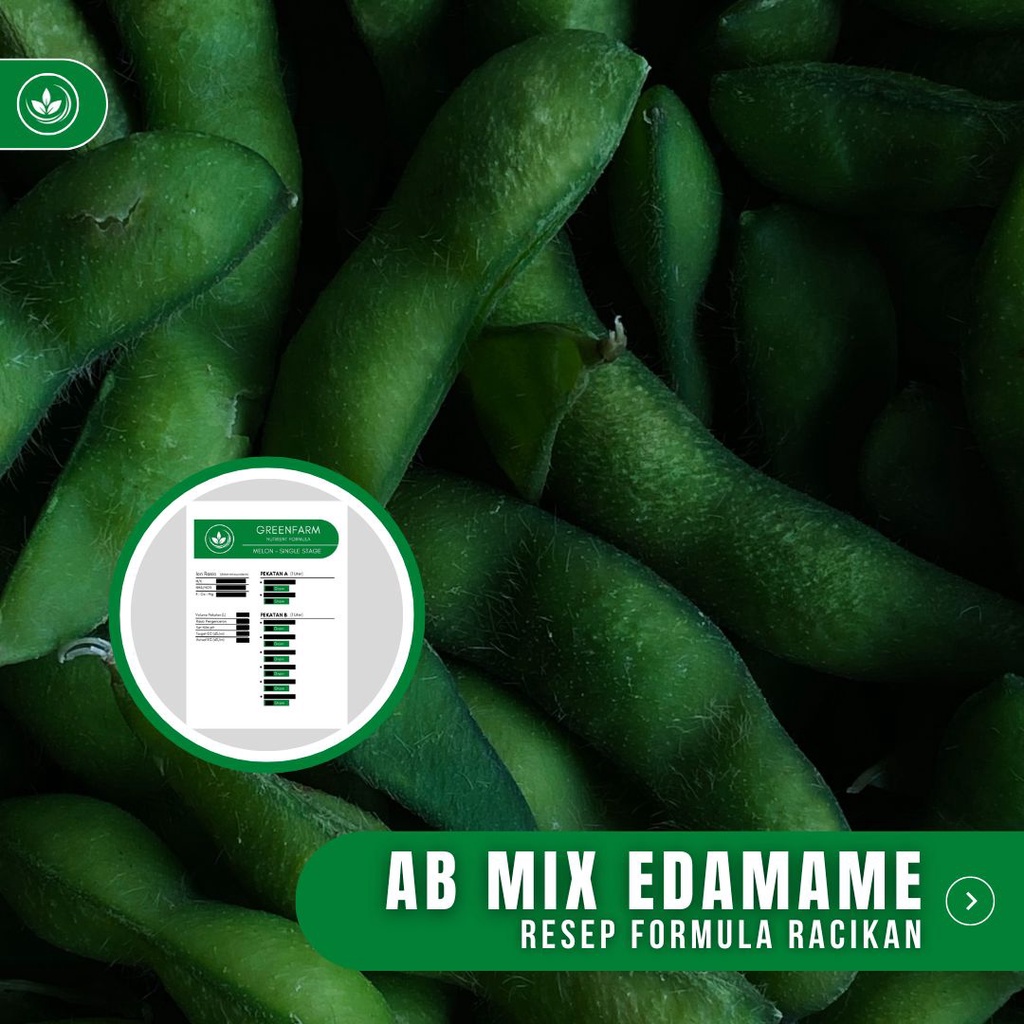 Jual Resep AB Mix Edamame Formula Racikan Nutrisi Pupuk Kacang Edamame ...