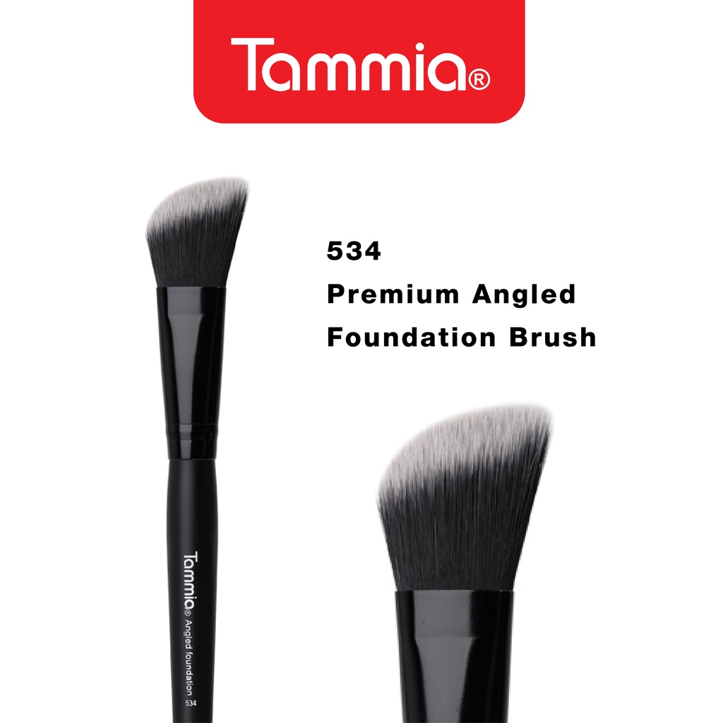 Jual Tammia Premium 534 angled foundation brush kuas wajah kosmetik ...
