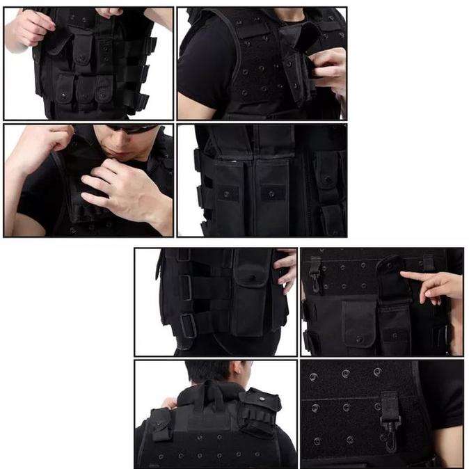 Jual Rompi Airsoft Gun Gell Blaster Gun Military Tactical Combat 800D ...