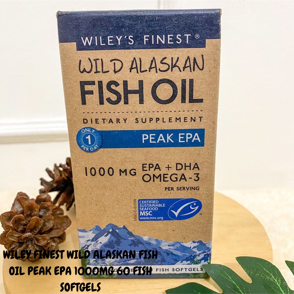 Jual [READY STOCK] WILEY FINEST WILD ALASKAN FISH OIL PEAK EPA 1000MG 60 FISH | Shopee Indonesia