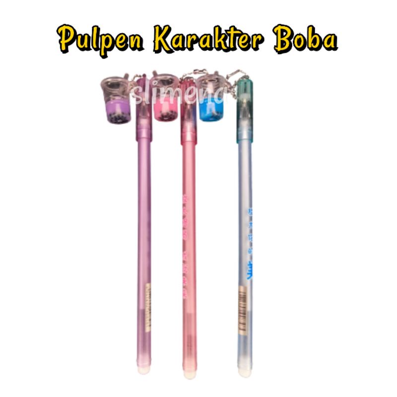 Jual Pulpen Boba - Pen bubble Milk Tea - Pulpen Karakter Gantung Lucu ...