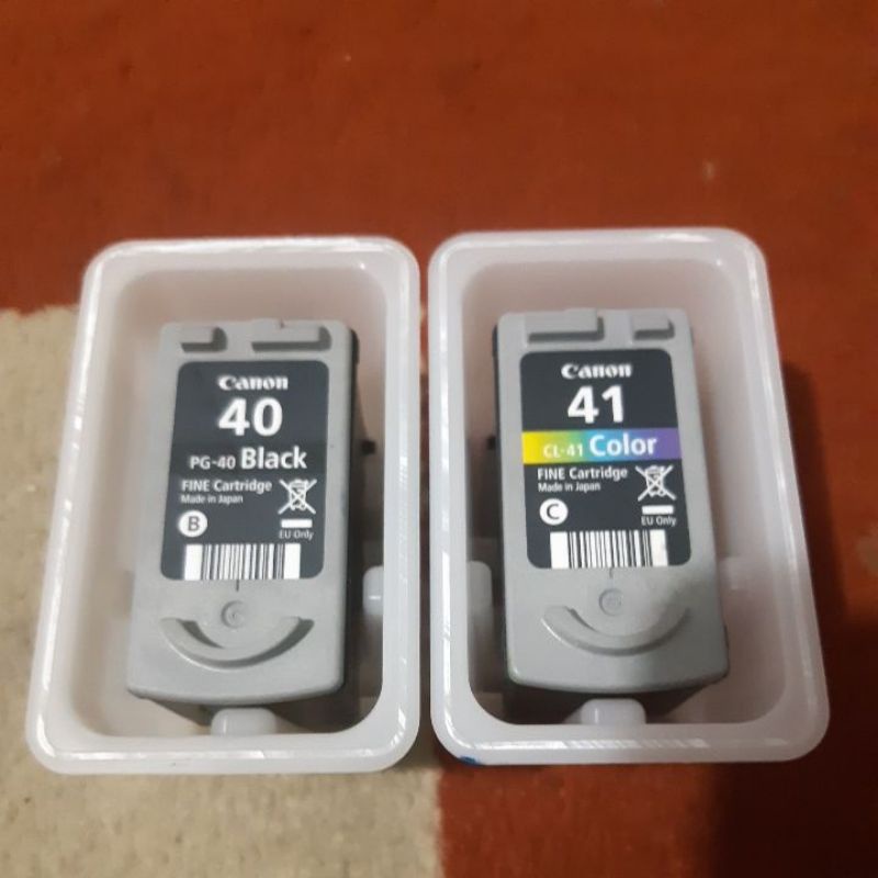 Jual Tinta Catridge Canon PG-40 Black & CL-41 Colour Recycle siap pakai ...